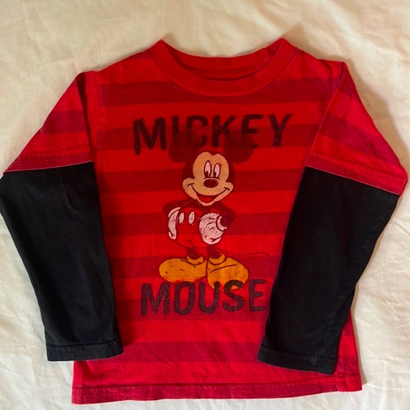 Disney | Shirts & Tops | 35 Disney Boys Mickey Mouse Long Sleeve Shirt Size 3t | Poshmark